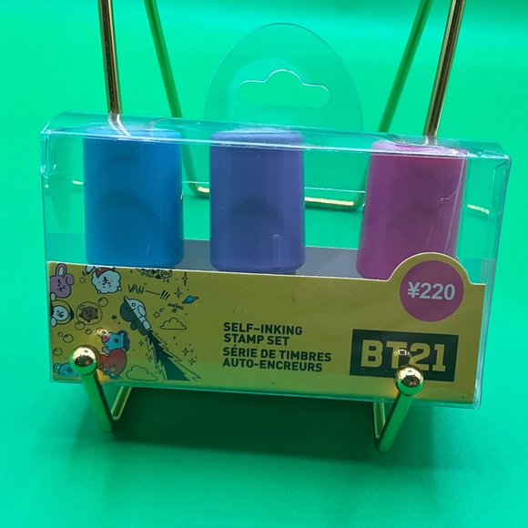 BTS BT21 | Other | A Rare New Bts Bt2 Self Inking Set Of Three Stamp ...